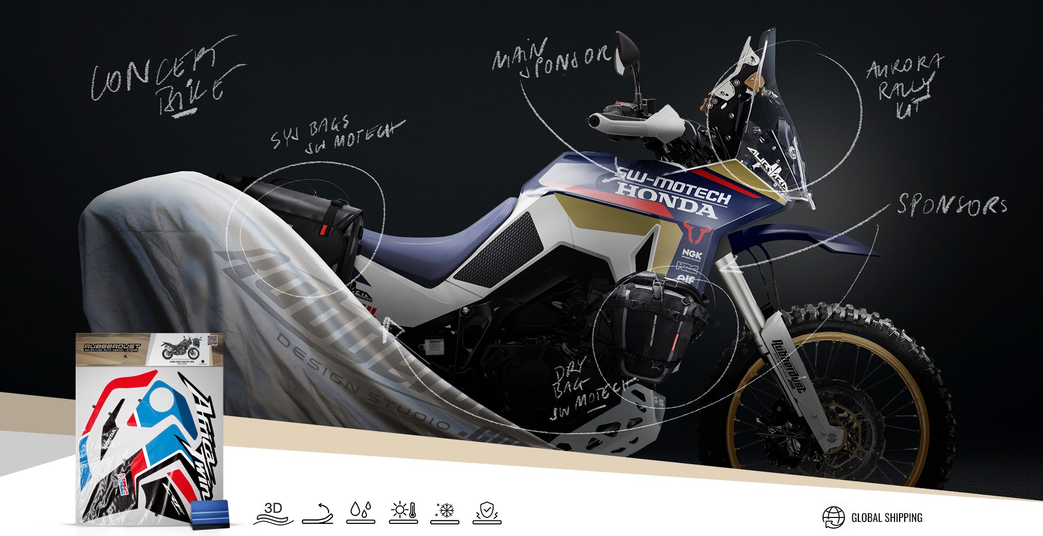 Motorcycle sticker sets – Rubberdust